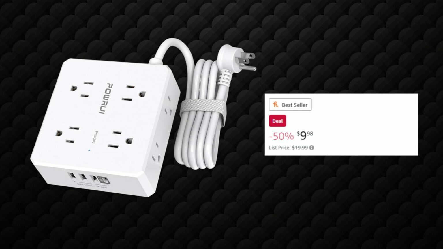 Save 50% on This POWRUI Surge Protector Power Strip (Down to $9.98 ...
