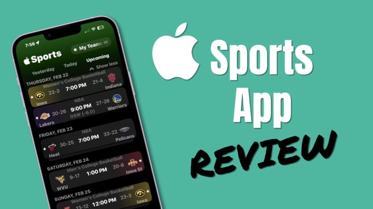 Apple Sports App Review: Super Simple, and That's a Good Thing - Tony ...